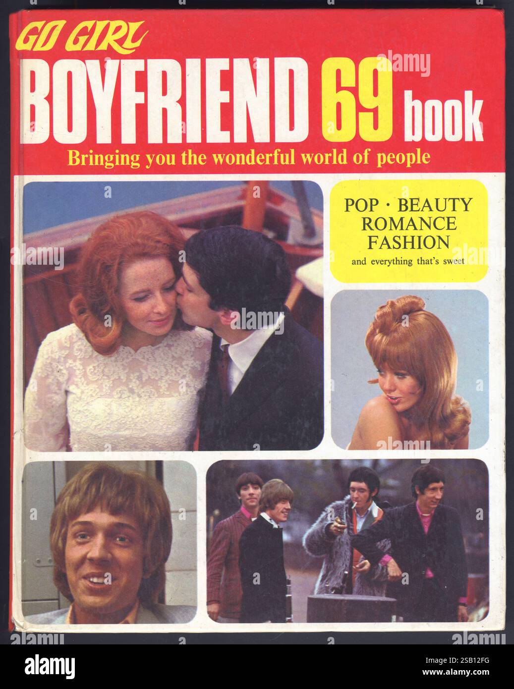 Boyfriend magazine annual 1969. "Go Girl". Front cover with pop stars ...
