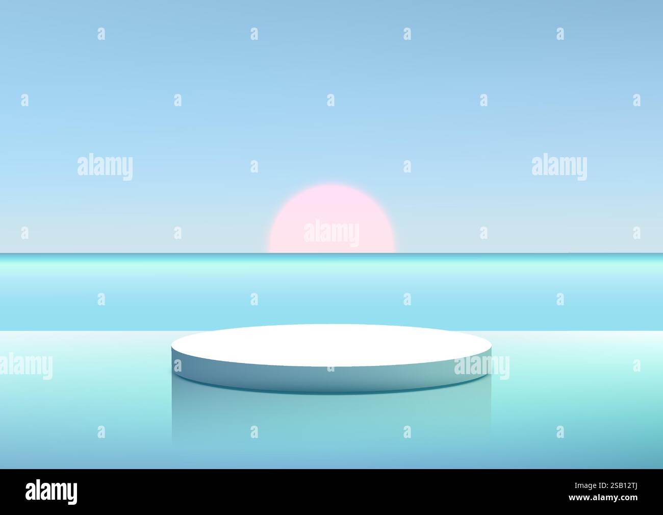 Serene water nature Stock Vector Images - Alamy