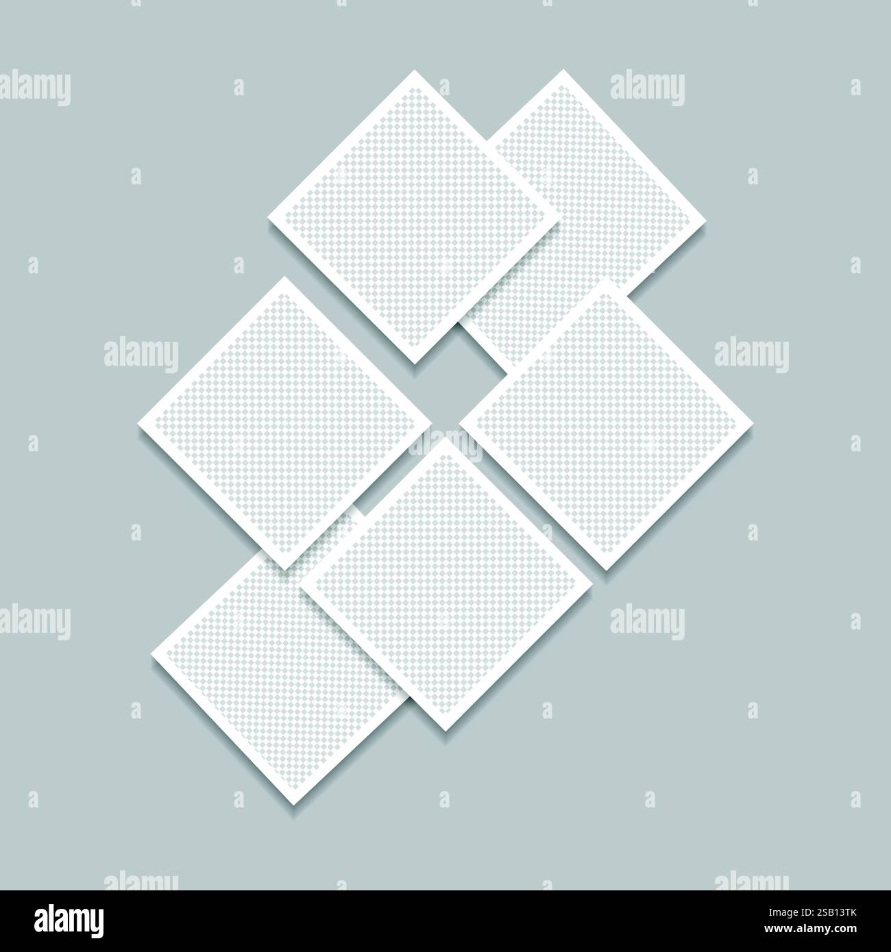 Simple elegant mood board photo collage white background Stock Vector ...