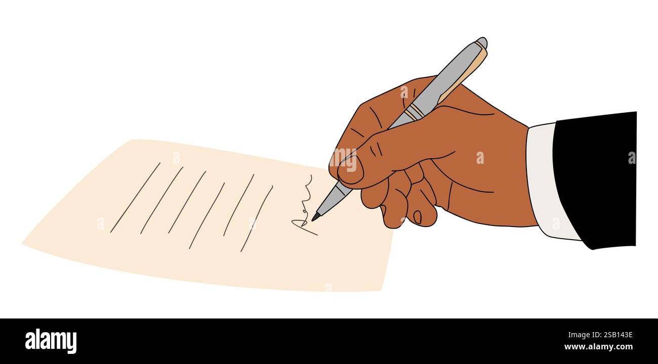 Lawyer hands holding pen legal Cut Out Stock Images & Pictures - Alamy