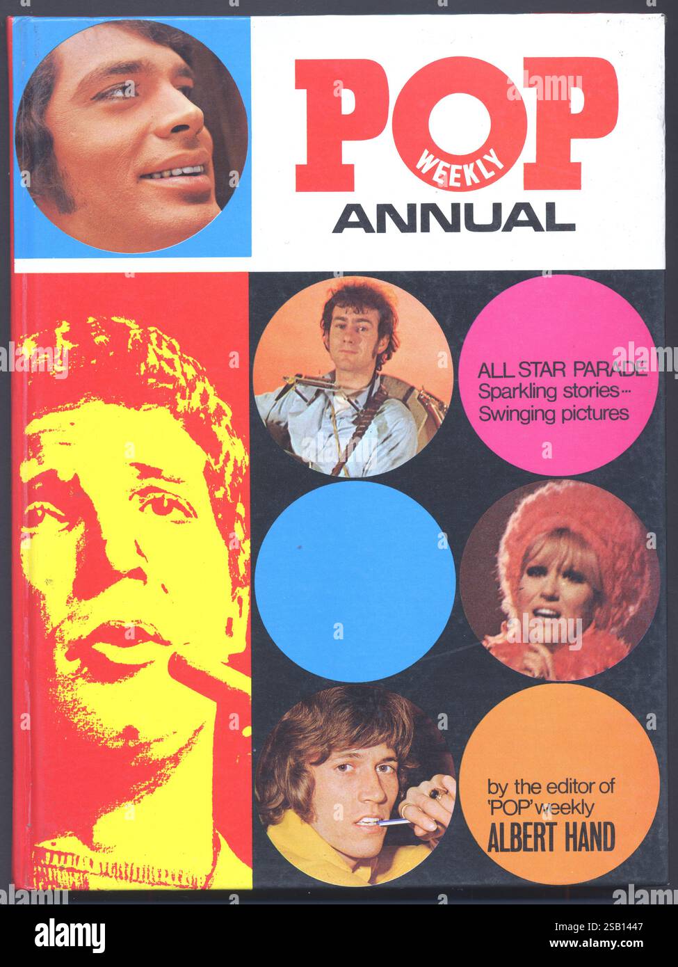 Pop Weekly magazine annual 1969 editor Albert Hand. Shows Tom Jones ...