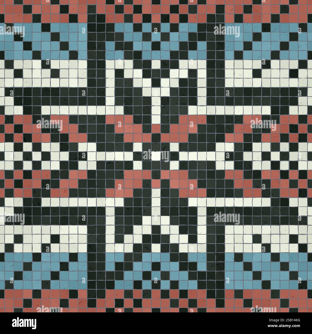 Scandinavian style seamless mosaic tiles pattern Stock Vector Image ...