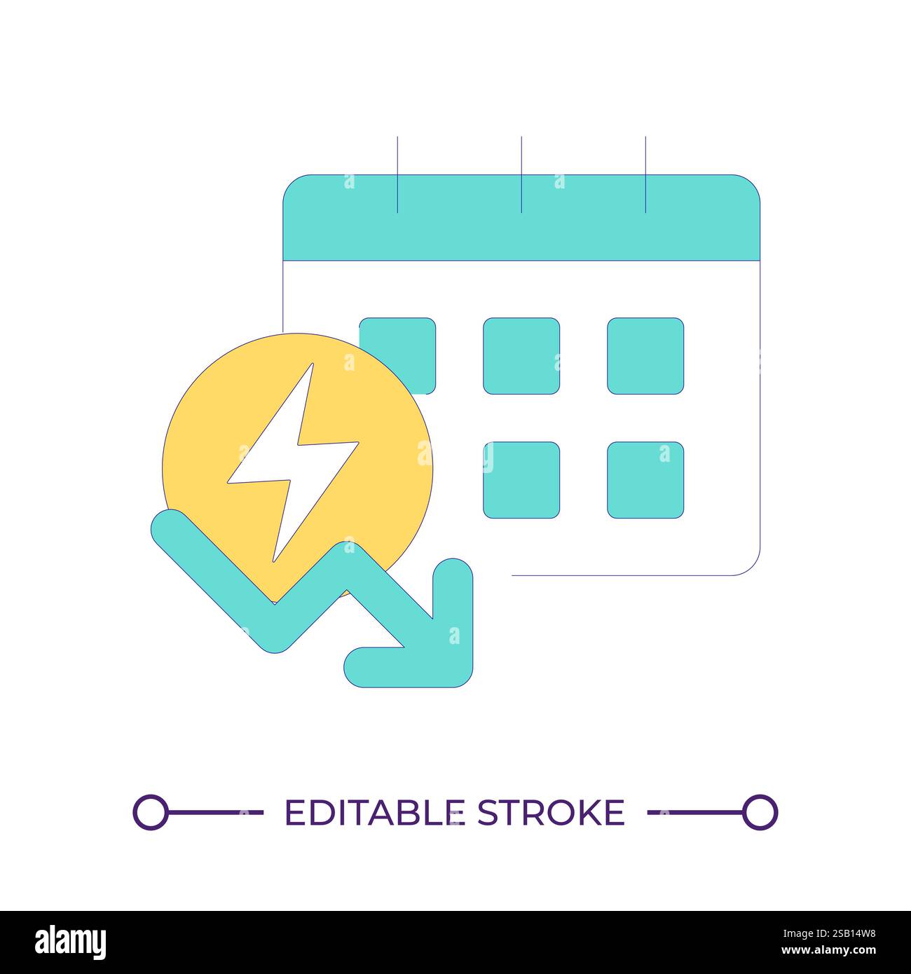 Energy management linear icons set Stock Vector Image & Art - Alamy