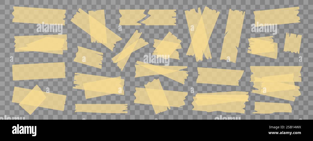 Set of isolated sticky stripes, duct tapes. Vector Stock Vector Image ...