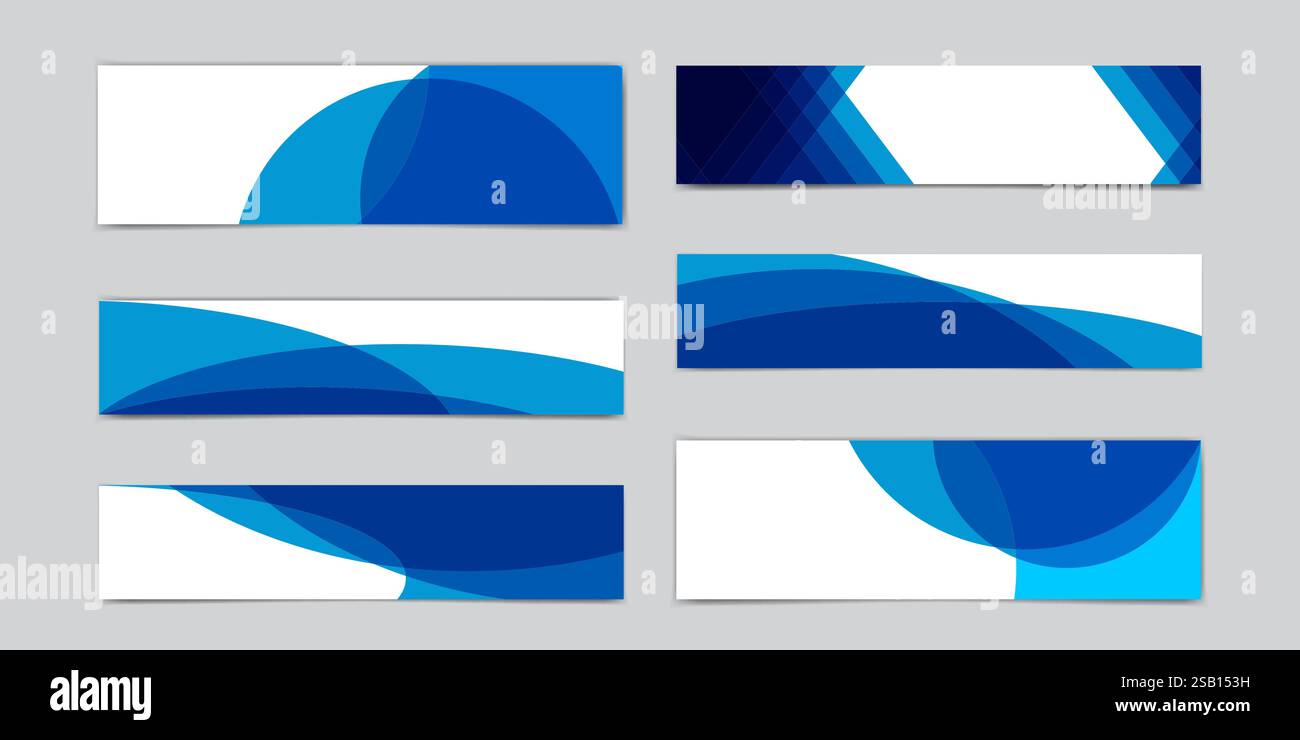 Divider Header for App, Banners or Posters. Set of Template Dividers ...
