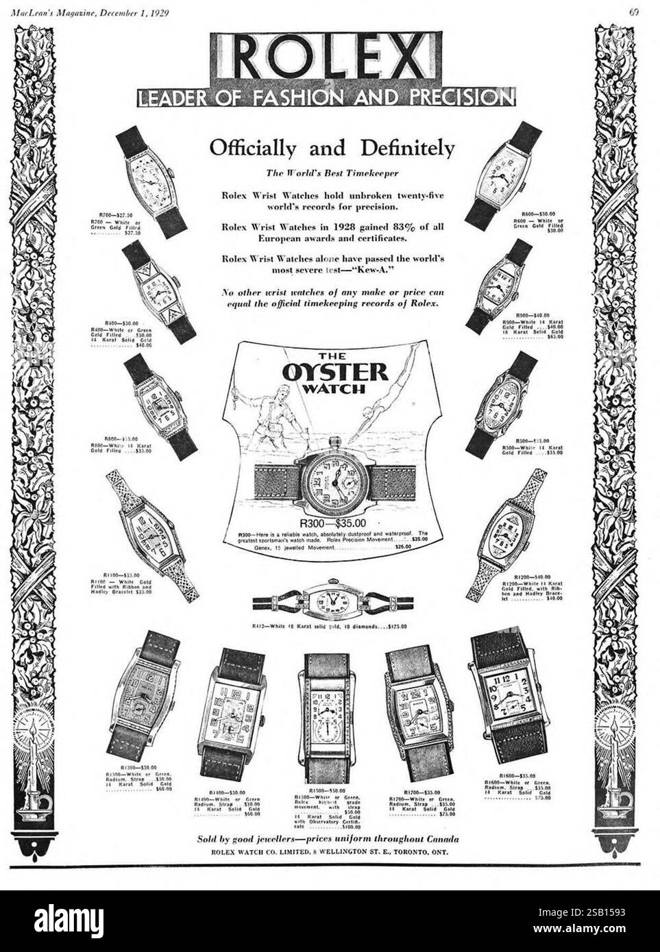 Rolex oyster advertisement Cut Out Stock Images & Pictures - Alamy