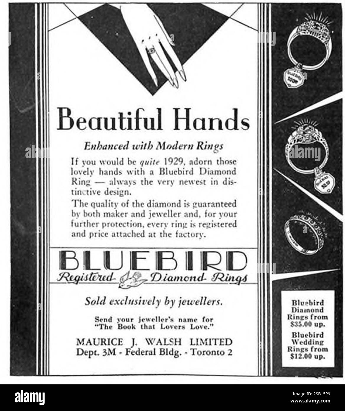 Diamond rings ads hi-res stock photography and images - Alamy