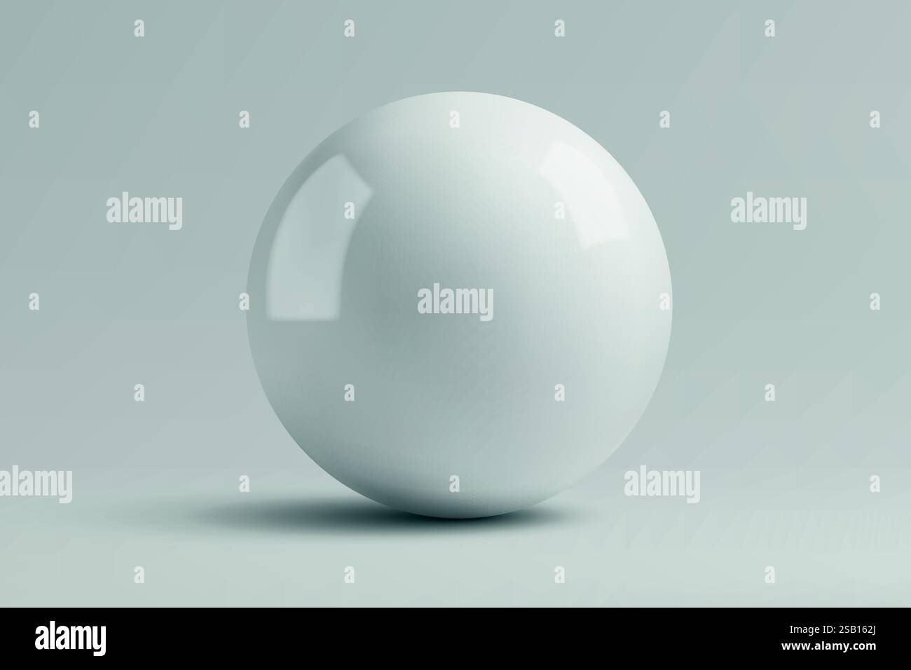 White sphere on a gray gradient background, casting a soft shadow Stock ...