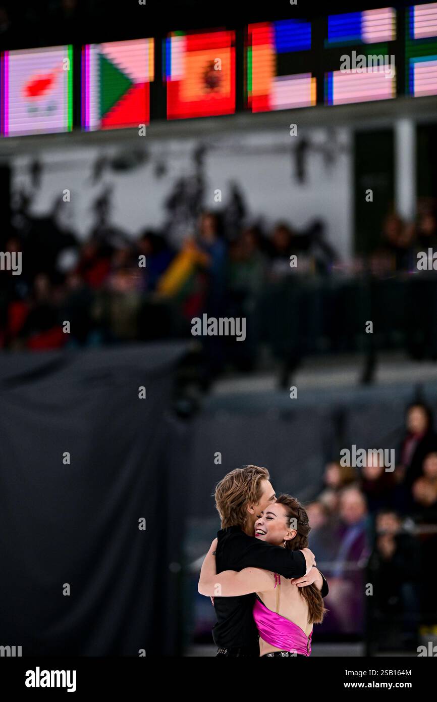 Allison REED & Saulius AMBRULEVICIUS (LTU), during Ice Dance Rhythm ...