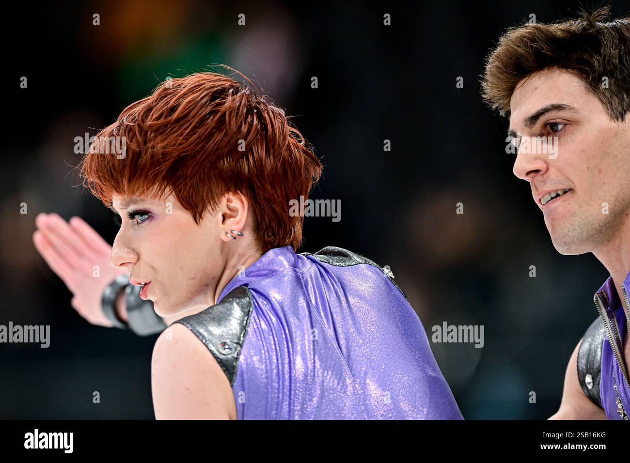 Evgeniia LOPAREVA & Geoffrey BRISSAUD (FRA), during Ice Dance Rhythm ...