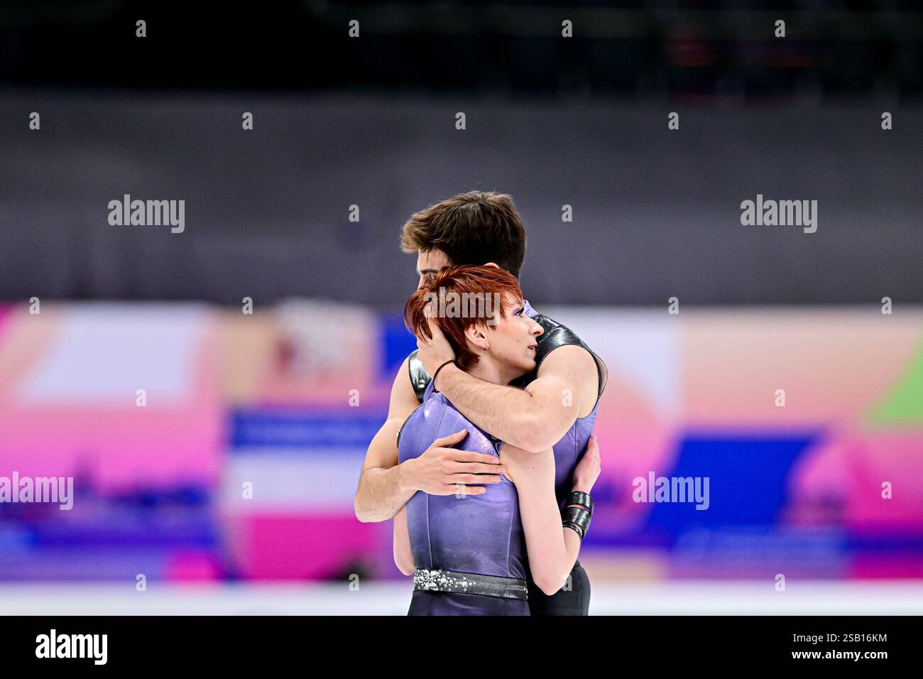 Evgeniia LOPAREVA & Geoffrey BRISSAUD (FRA), during Ice Dance Rhythm ...