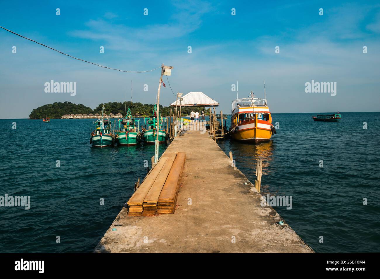 Preak Svay, Koh Rong Island, Cambodia, January 30, 2025 Daily life in ...
