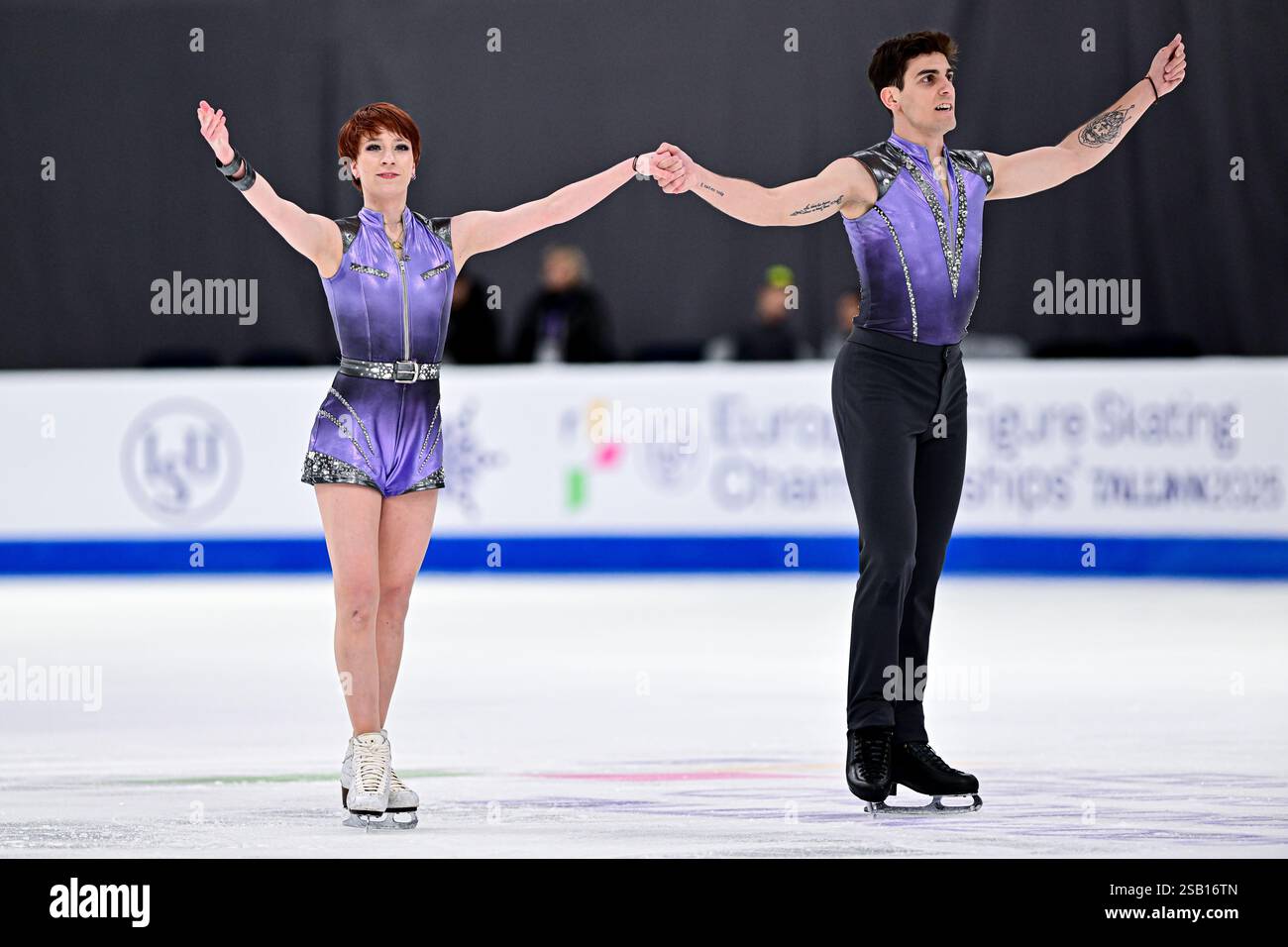 Evgeniia LOPAREVA & Geoffrey BRISSAUD (FRA), during Ice Dance Rhythm ...
