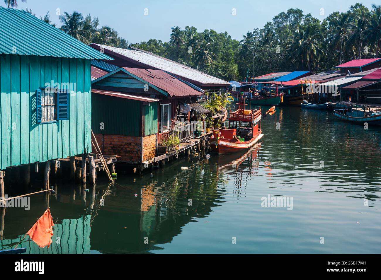 Preak Svay, Koh Rong Island, Cambodia, January 30, 2025 Daily life in ...