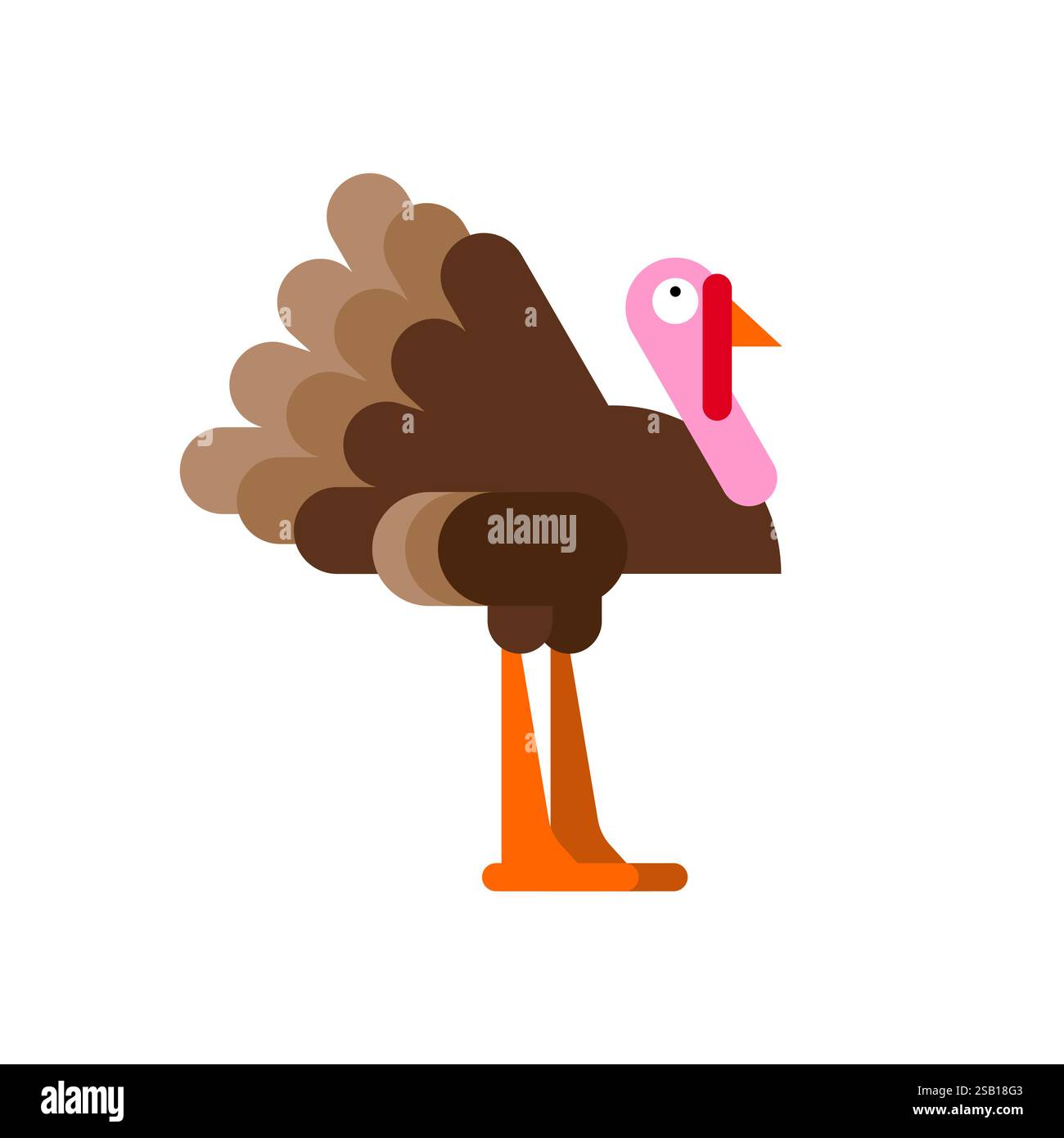 Thanksgiving funny cartoon outline Cut Out Stock Images & Pictures - Alamy