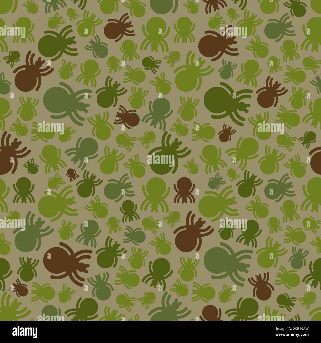 Tick insect Army pattern seamless. Military background insects. Texture ...