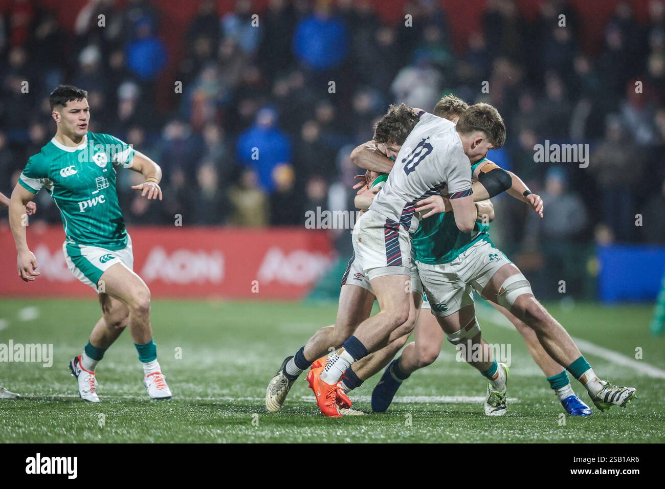 January 30, 2025, Virgin Media Park, Cork, Ireland - U20 Six Nations: Ireland 3 - England 19 ...