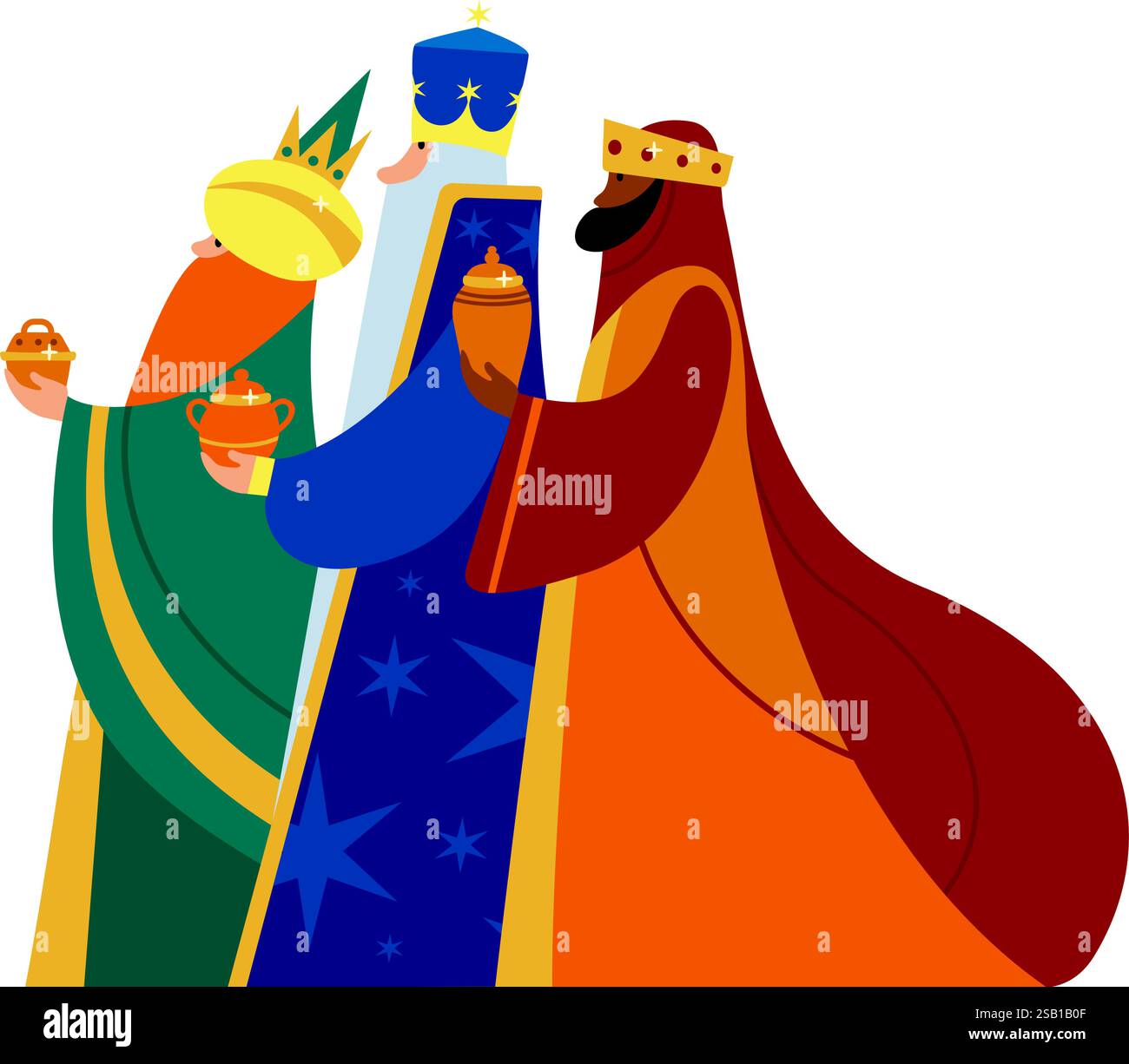 Three Wise Men. Epiphany celebration. Traditional Spanish Three Kings ...