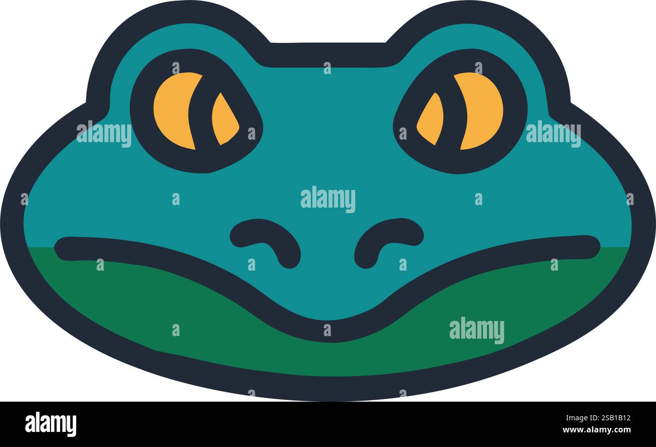 Exotic rainforest frog amphibian wildlife illustration Stock Vector ...