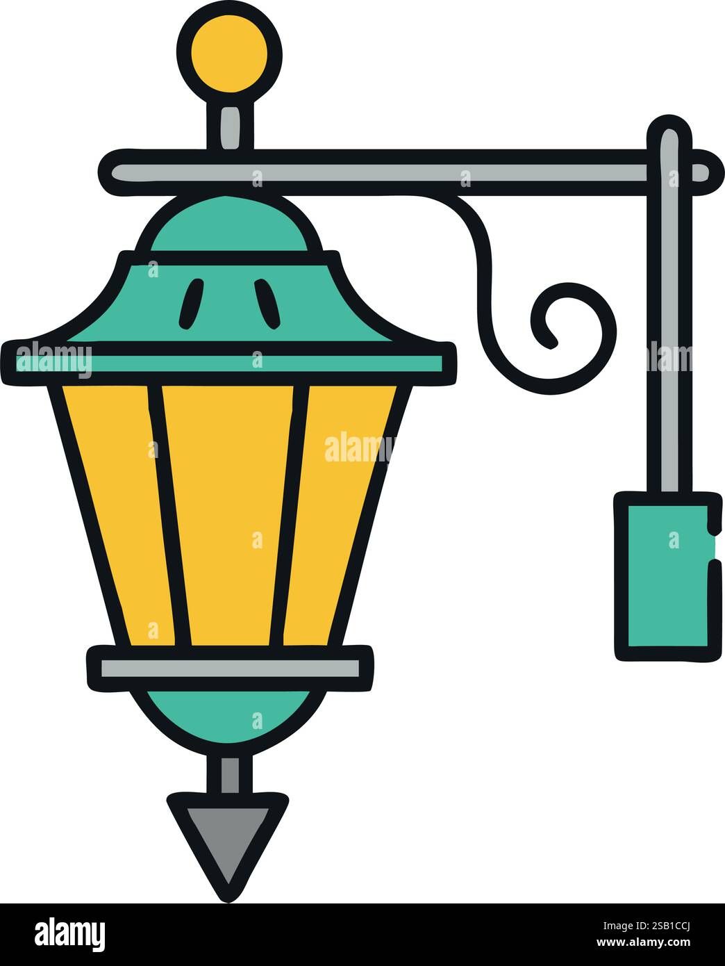 Yellow light illumination street Cut Out Stock Images & Pictures - Alamy