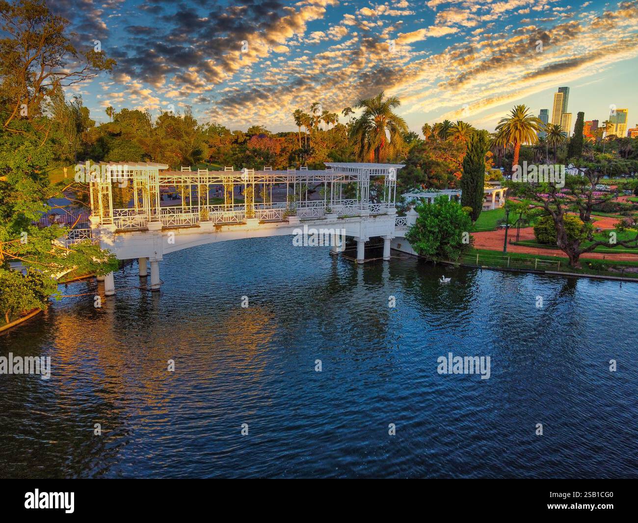 Photograph of the Greek Bridge in Palermo's Rose Garden, Buenos Aires ...