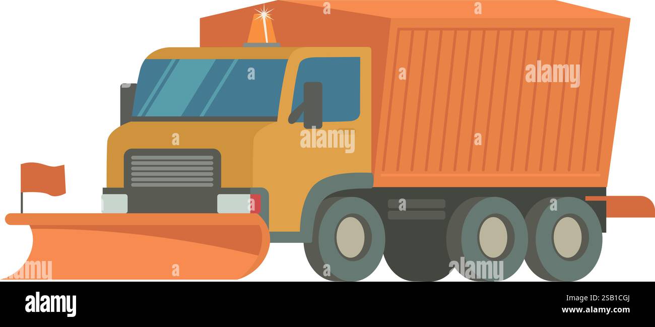 Snow Plow Tractor, Winter Snow Removal Machine, Cleaning Road ...