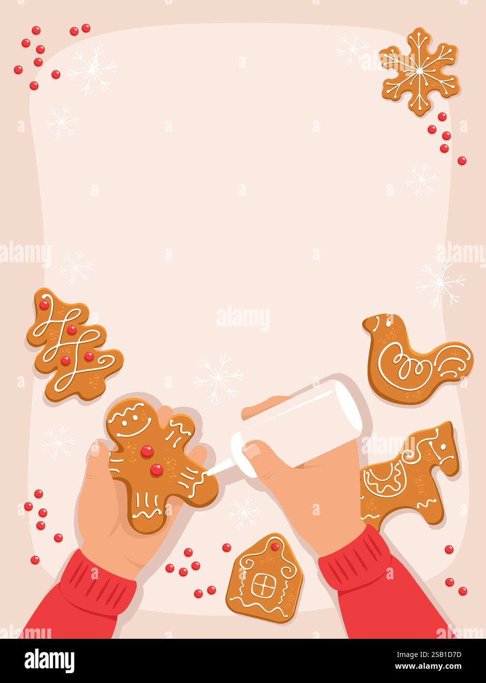 Child making biscuits Stock Vector Images - Alamy
