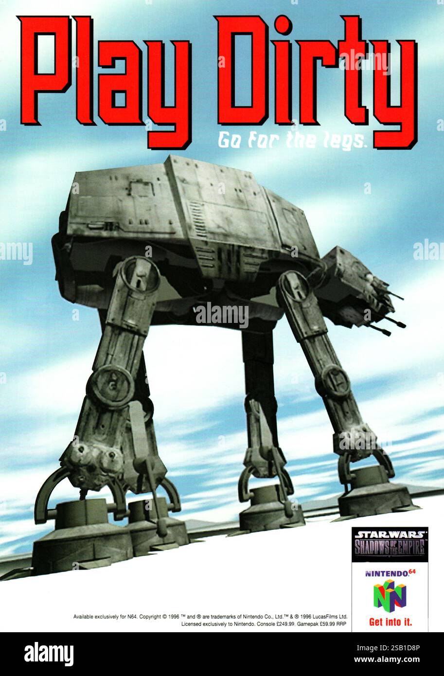 1997 UK Star Wars: Shadows of the Empire ad - third-person shooter ...