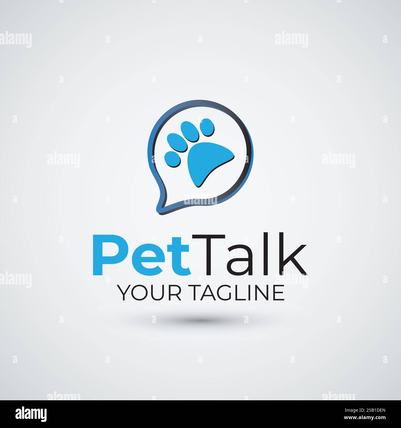 Dog and pet shop logo talk icon design Stock Vector Image & Art - Alamy