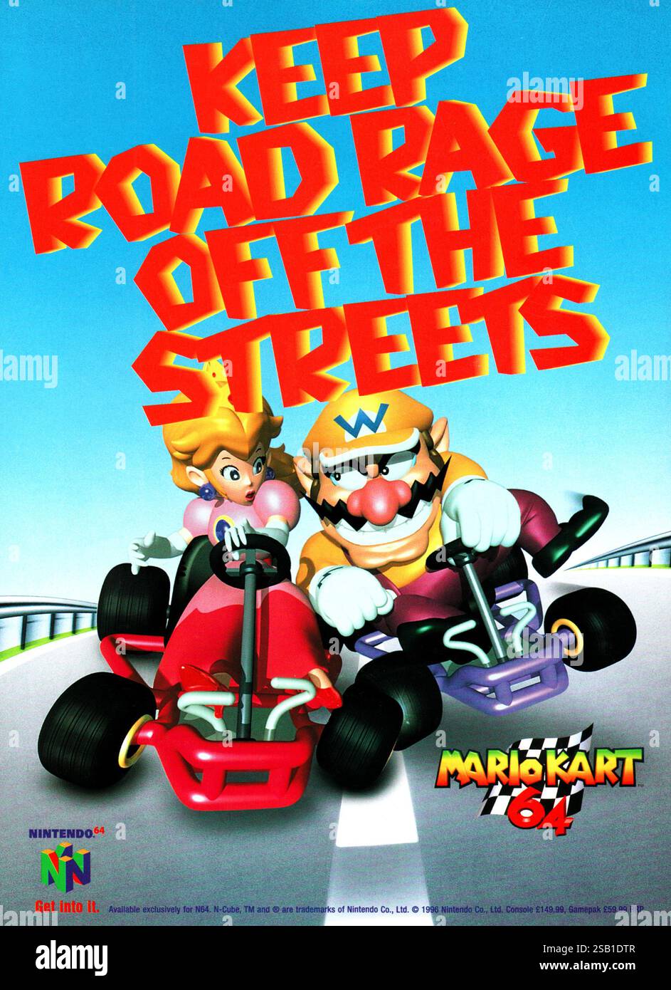 1997 UK Mario Kart 64 ad - a kart racing game developed and published ...