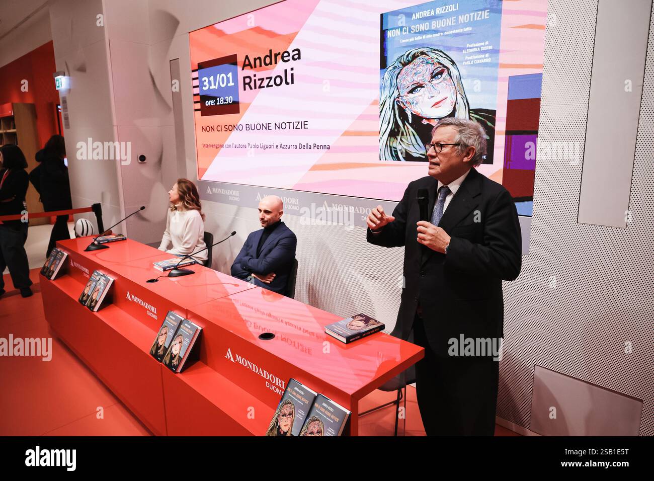 Milan, Italy. 31st Jan, 2025. Milan, Presentation of Andrea Rizzoli's ...