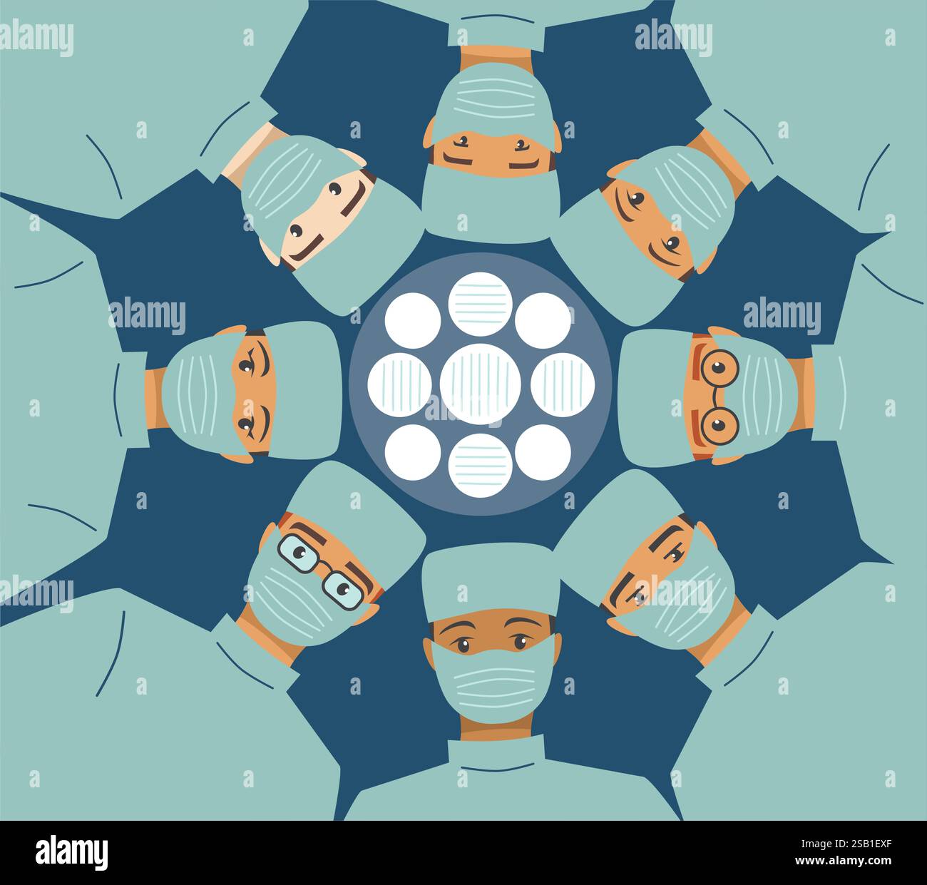 Team surgeons operating in Stock Vector Images - Alamy