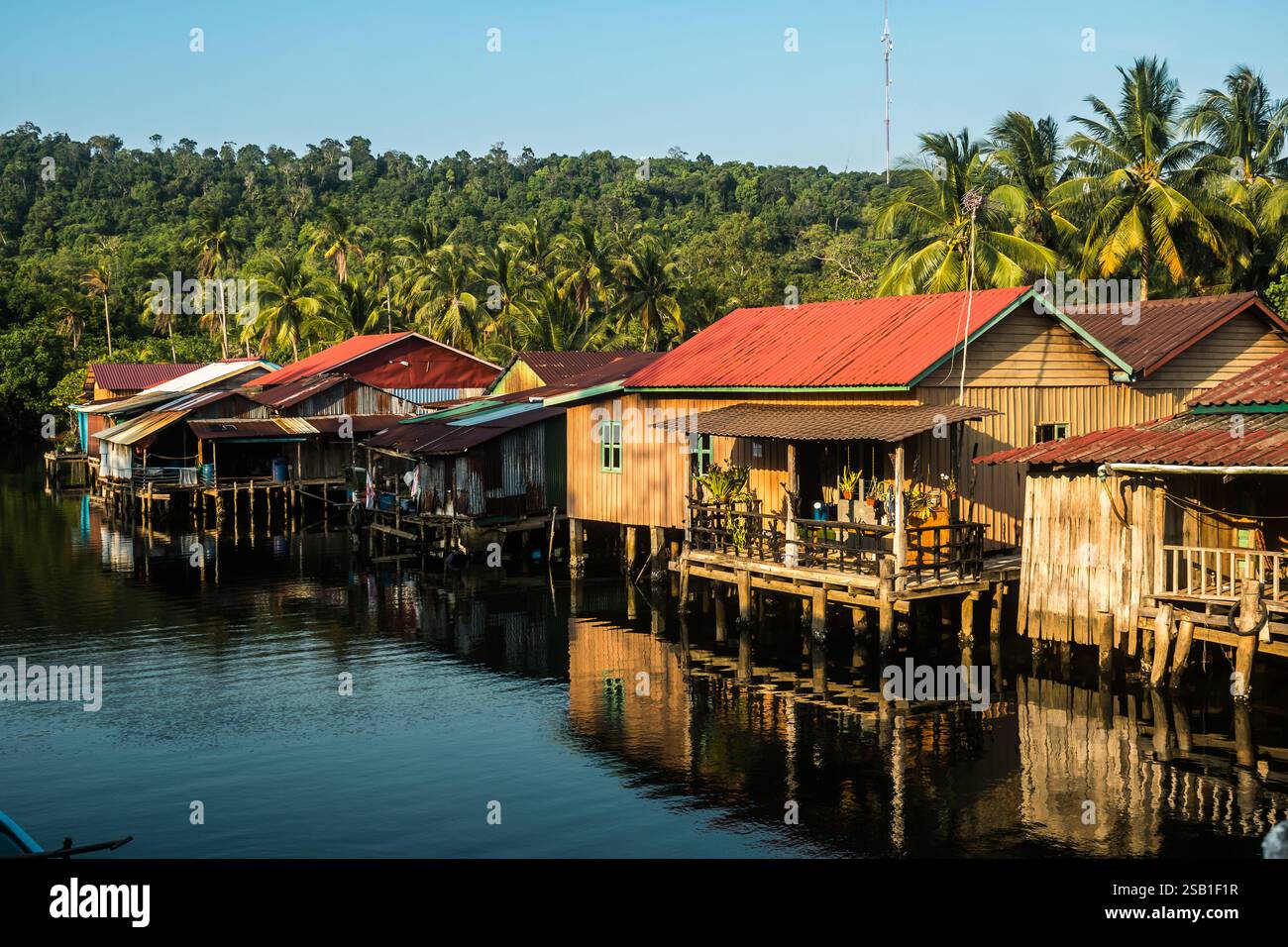 Preak Svay, Koh Rong Island, Cambodia, January 30, 2025 Daily life in ...