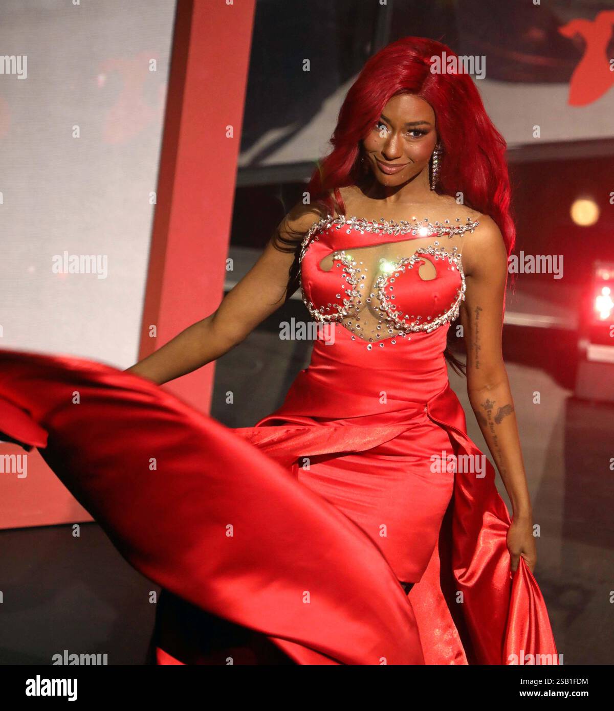 January 30, 2025, New York, New York, USA: Singer REYNA ROBERTS seen at ...