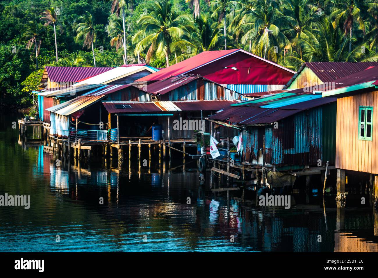 Preak Svay, Koh Rong Island, Cambodia, January 30, 2025 Daily life in ...