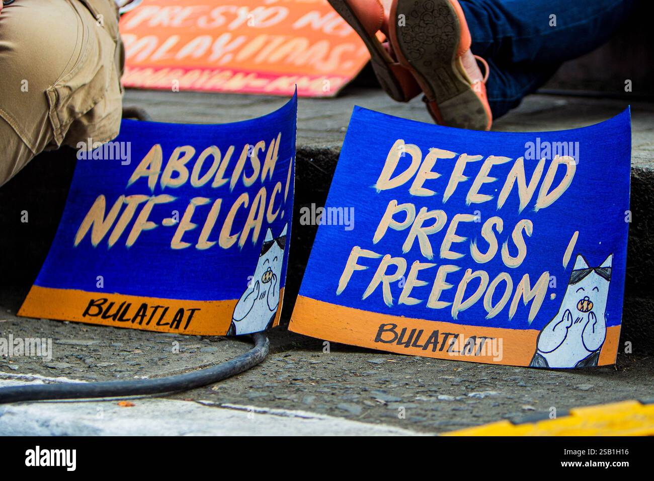 January 31, 2025, Quezon City, Quezon, Philippines: SIgns are seen in ...