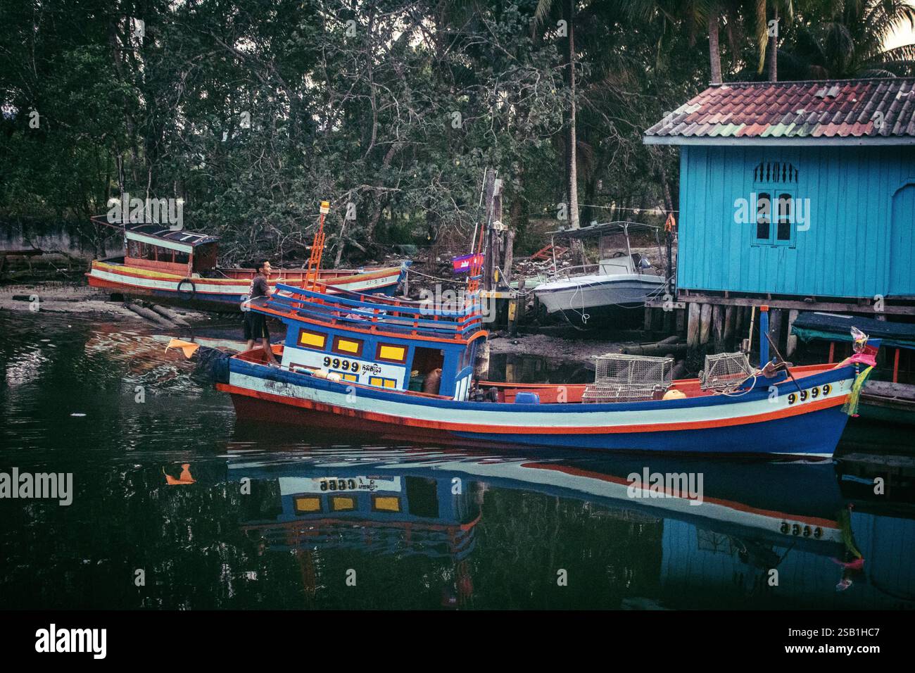 Preak Svay, Koh Rong Island, Cambodia, January 30, 2025 Daily life in ...