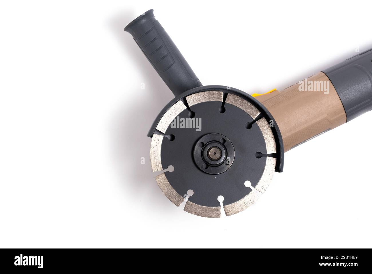 Circular saw isolated on white background. Angle grinder Stock Photo ...