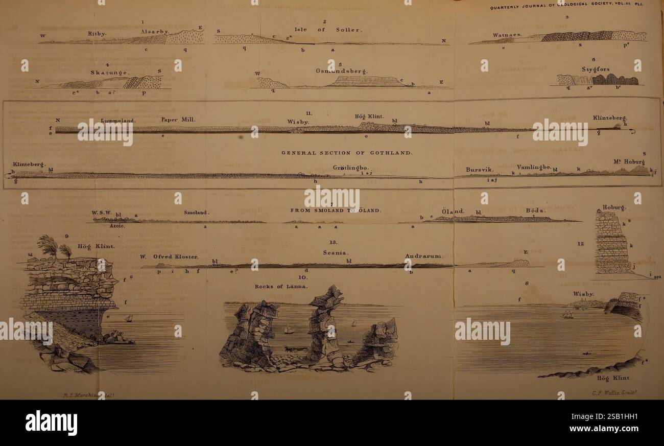 Multiple geological cross sections hi-res stock photography and images ...
