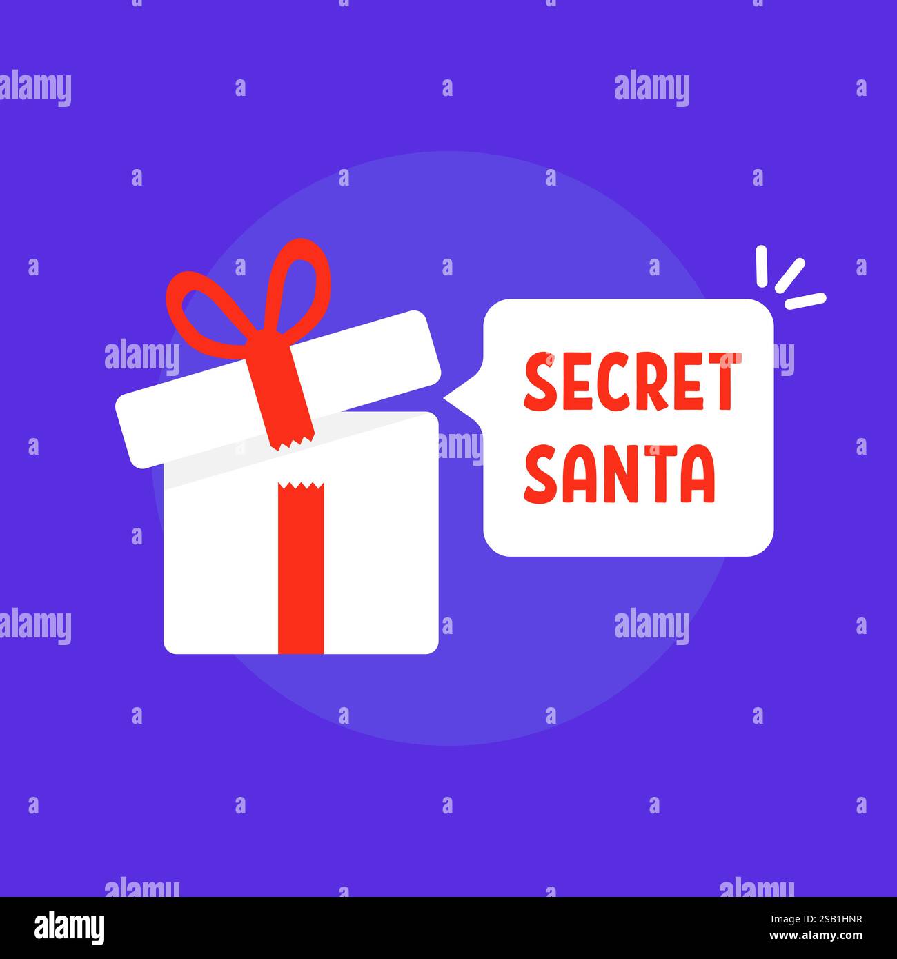 Secret santa party vector Stock Vector Images - Alamy
