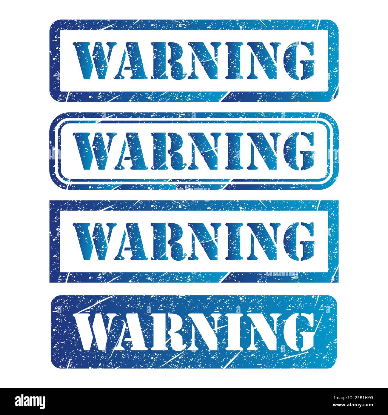 Set of Warning stamp symbol, label sticker sign button, text banner ...