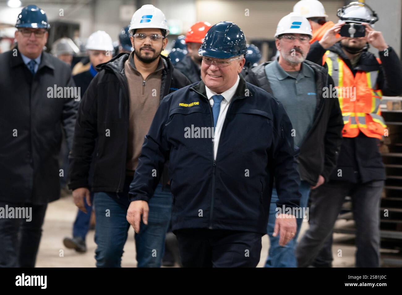 Ontario Progressive Conservative Leader Doug Ford arrives for a visit ...