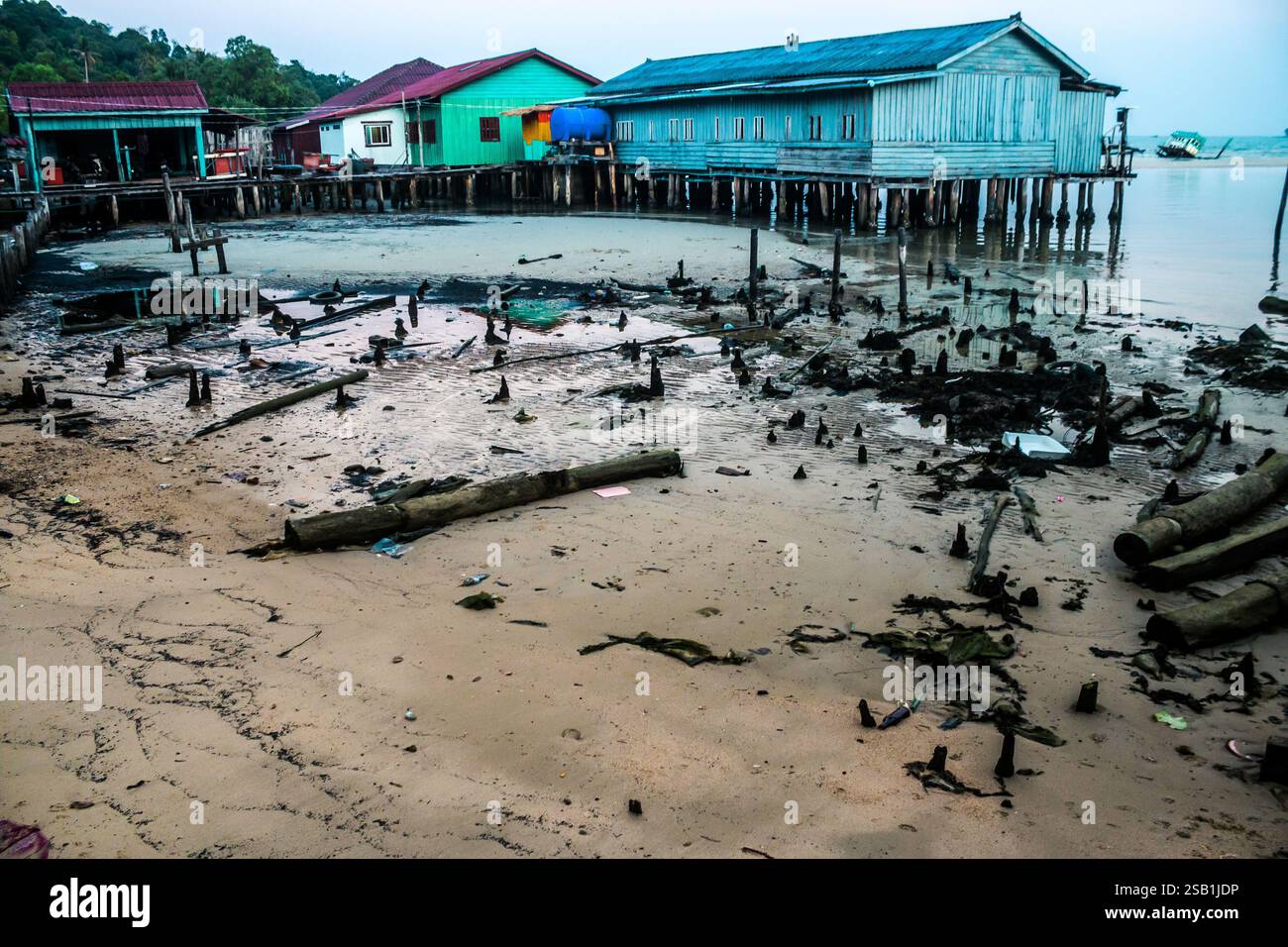 Preak Svay, Koh Rong Island, Cambodia, January 30, 2025 Daily life in ...