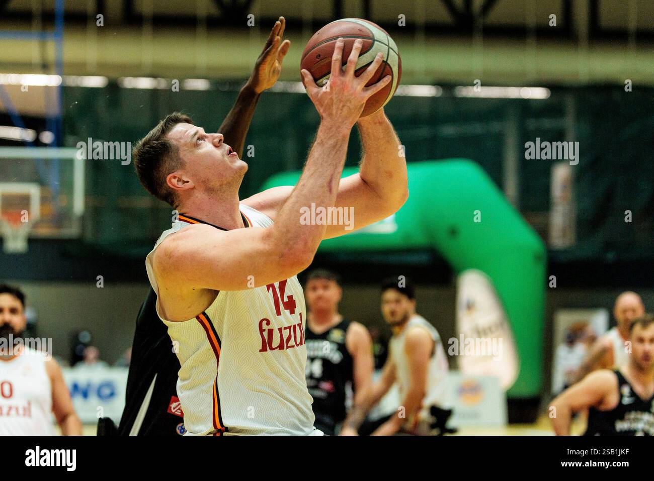 Wetzlar, Deutschland. 31st Jan, 2025. Lee Manning (Galatasaray Istanbul, 14) im Wurf IWBF Europe ...