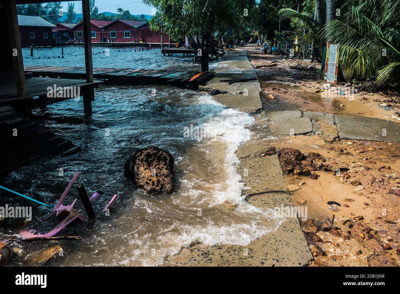 Preak Svay, Koh Rong Island, Cambodia, January 30, 2025 Daily life in ...