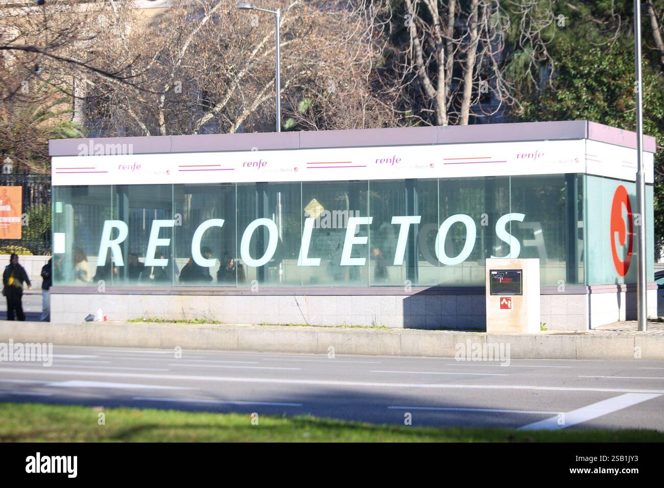 Madrid, Spain, 31st January, 2025: View of one of the entrances to the ...
