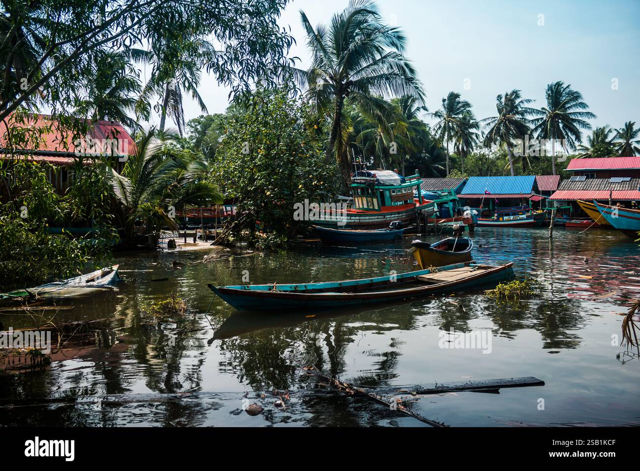 Preak Svay, Koh Rong Island, Cambodia, January 30, 2025 Daily life in ...