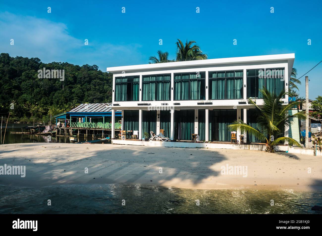 Preak Svay, Koh Rong Island, Cambodia, January 30, 2025 Daily life in ...