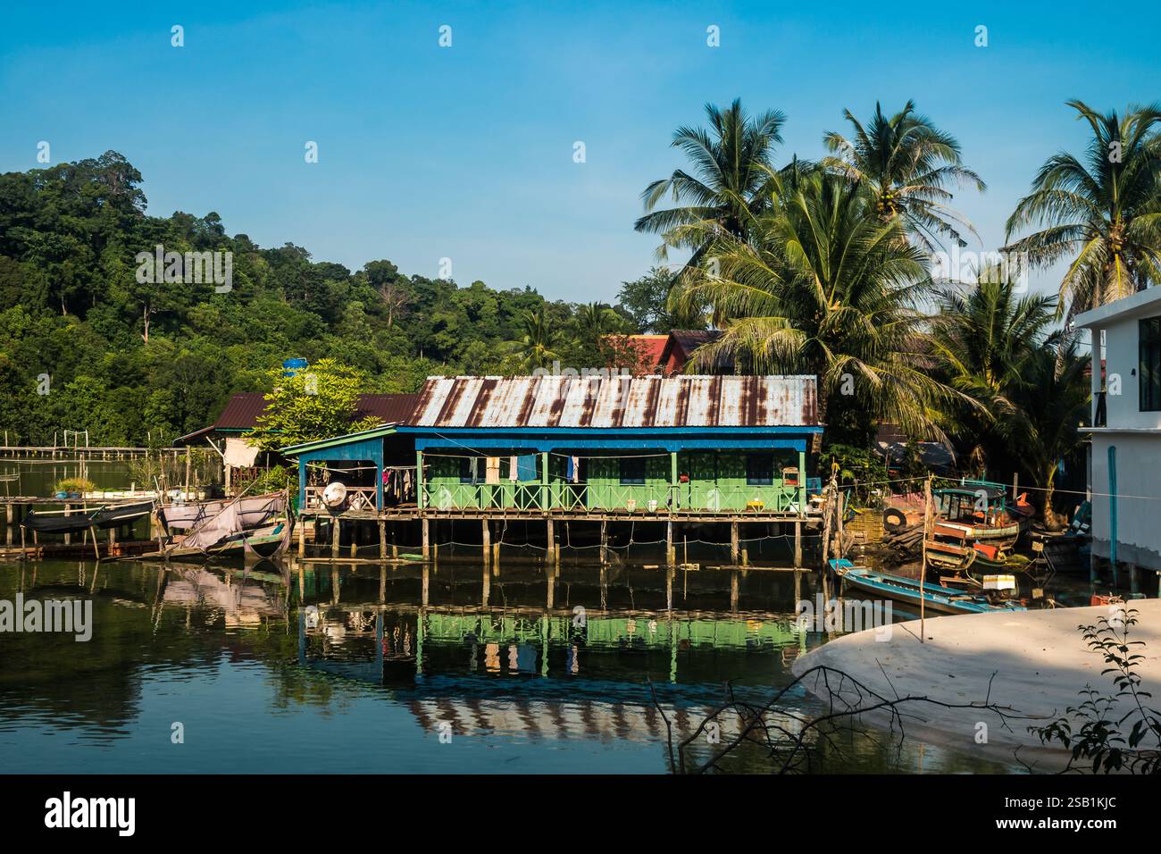 Preak Svay, Koh Rong Island, Cambodia, January 30, 2025 Daily life in ...