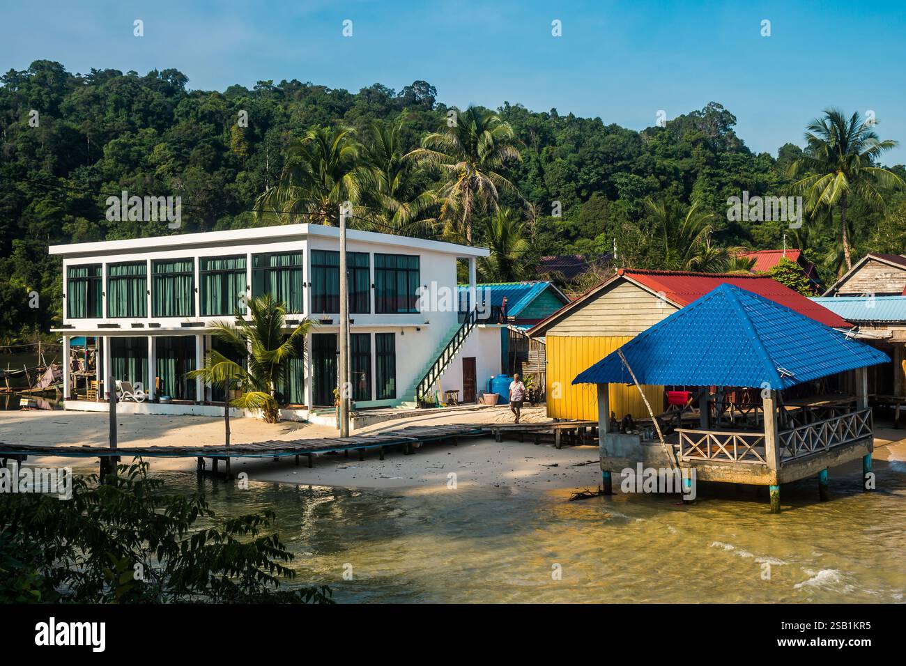 Preak Svay, Koh Rong Island, Cambodia, January 30, 2025 Daily life in ...